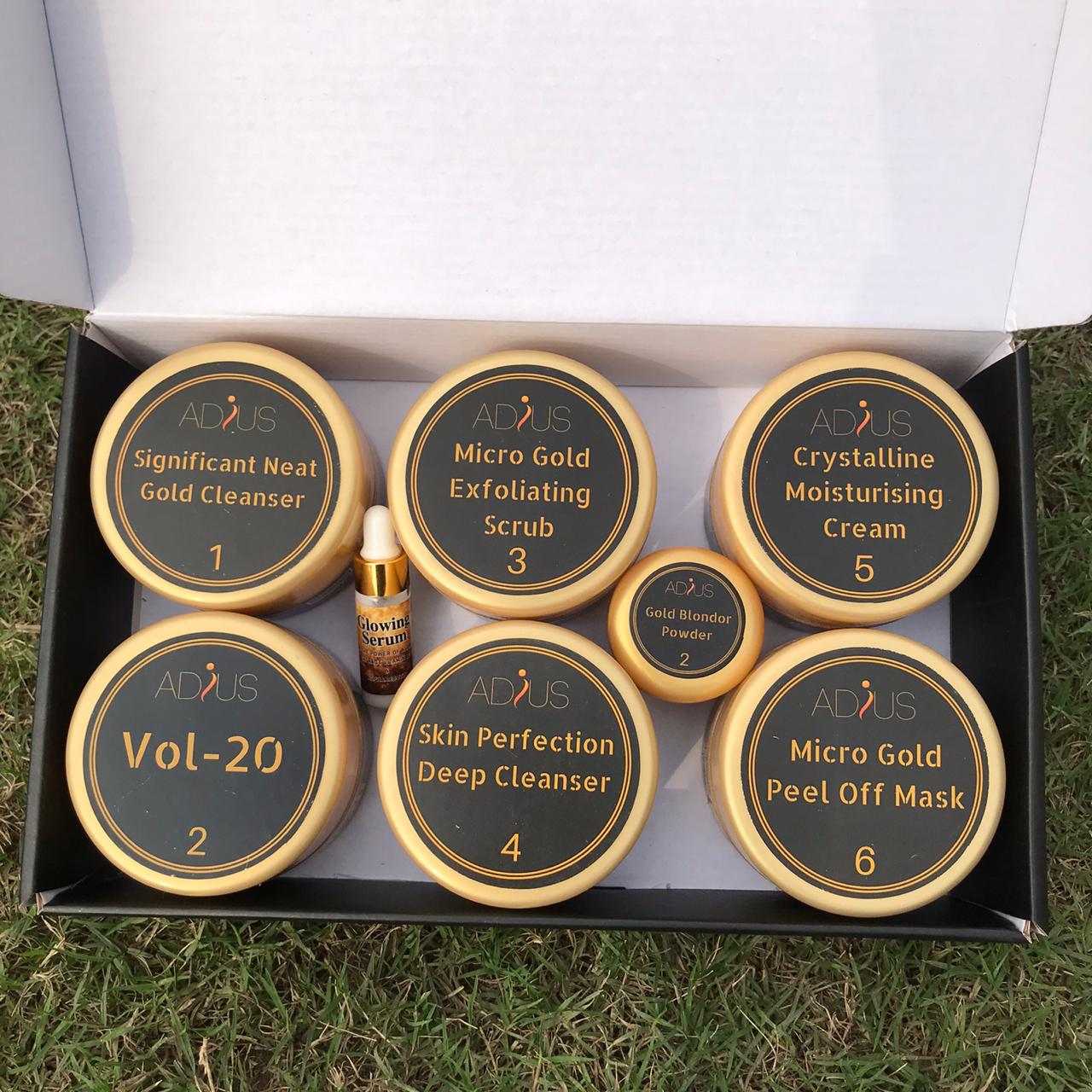 24K Gold Facial Luxury Kit - Adius Cosmetics