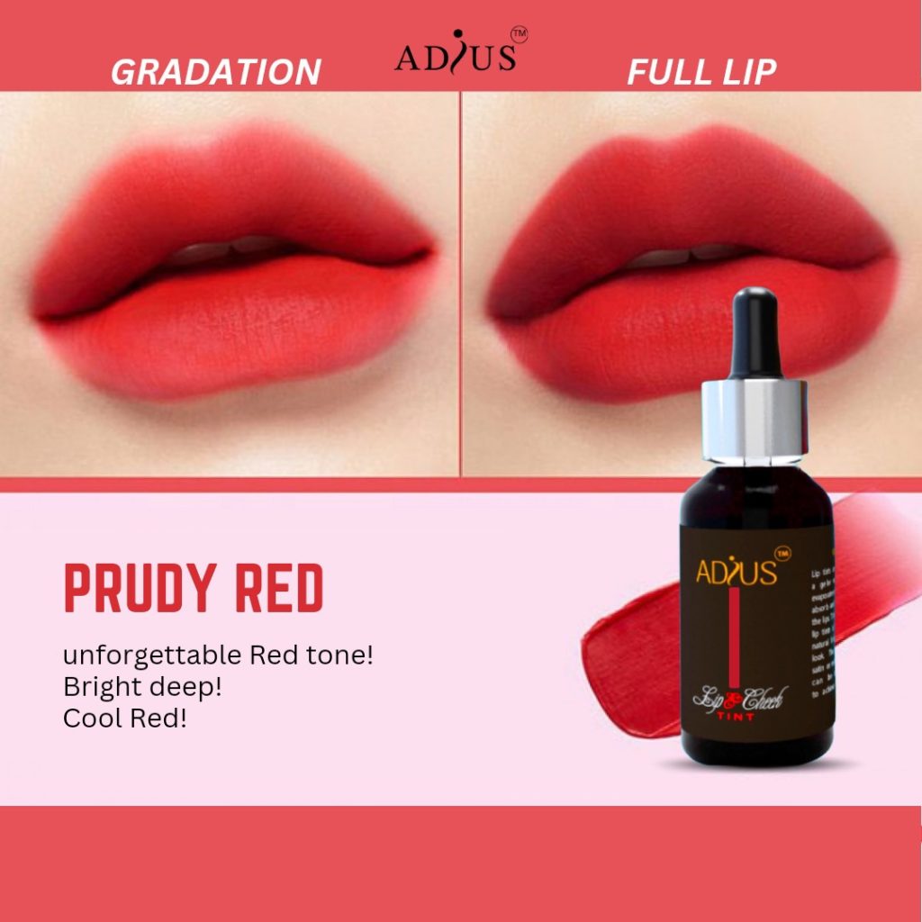 Red - Lip & Cheek Tint - Adius Cosmetics